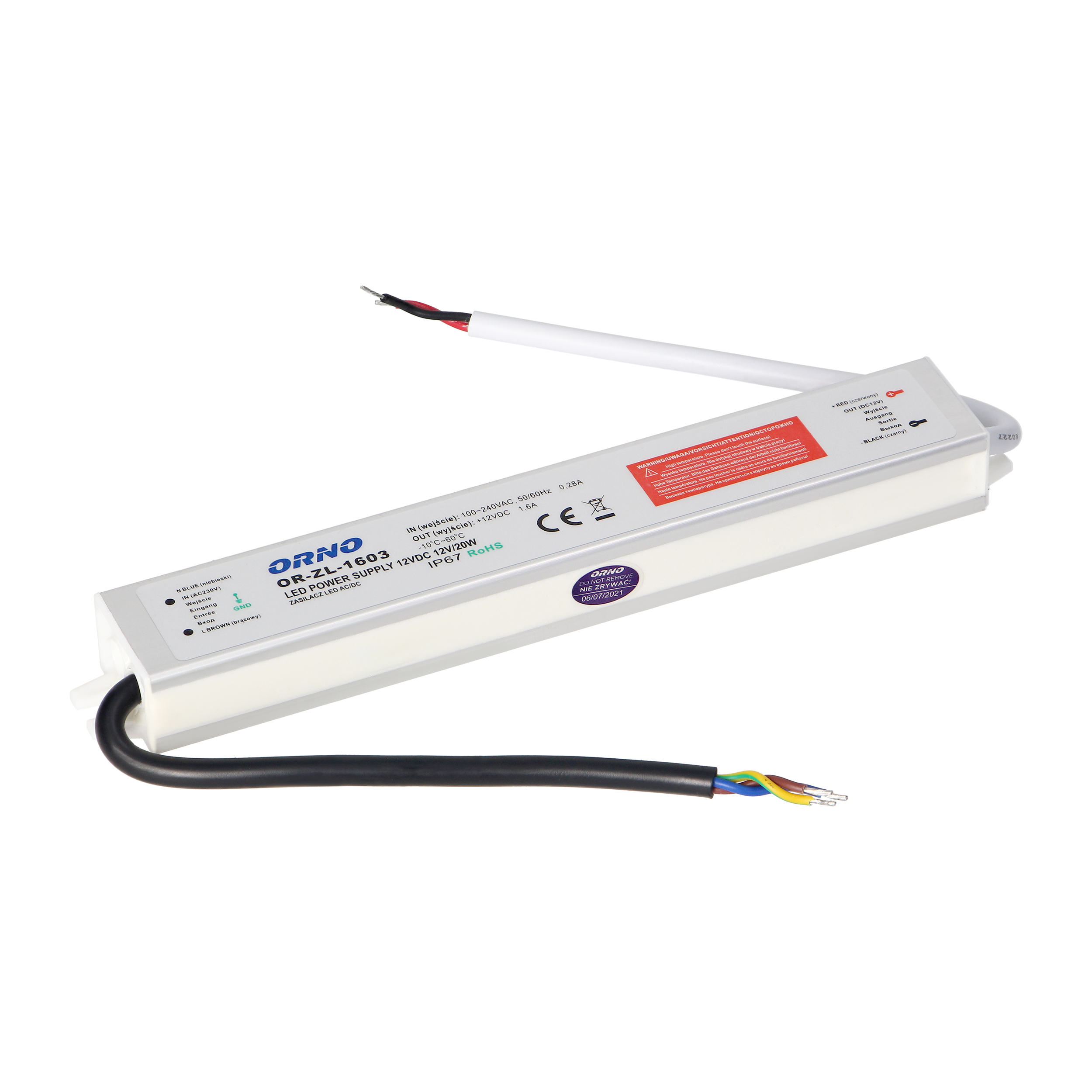 Netzteil für LED AC/DC LED 12V, 20W, IP67 – AMK ELEKTRO